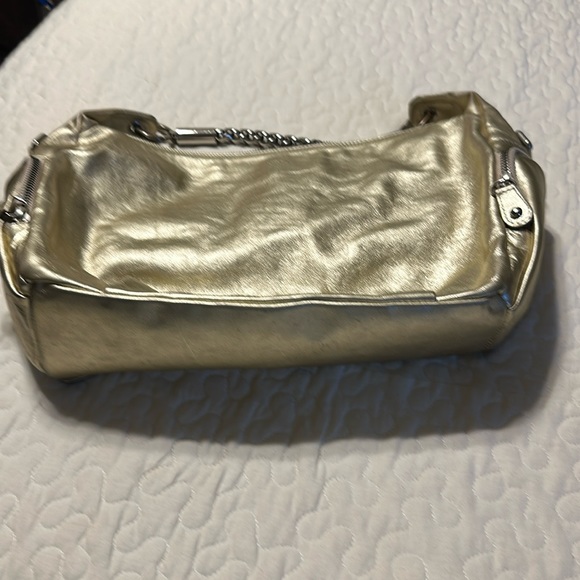 Furla | Bags | Furla Leather Metallic Satchel | Poshmark